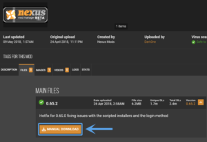Nexus Mod Managerの導入方法｜skyrimshot