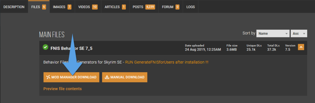 FNISの使い方｜skyrimshot